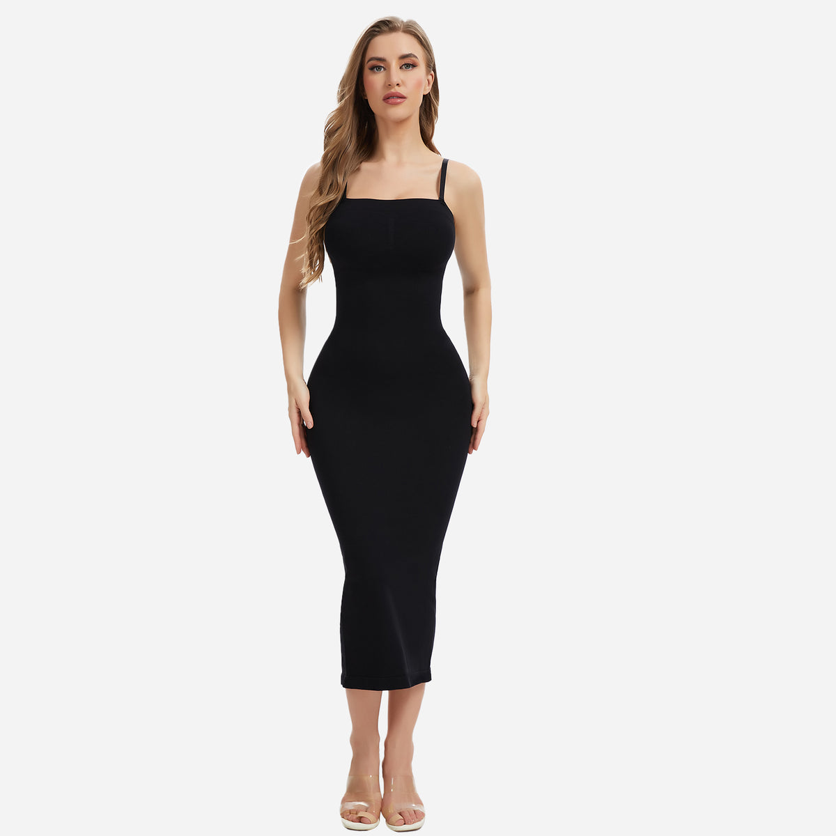 JOYSHAPER Strapless Body Shaper Slip Tummy Control Seamless Dress ...