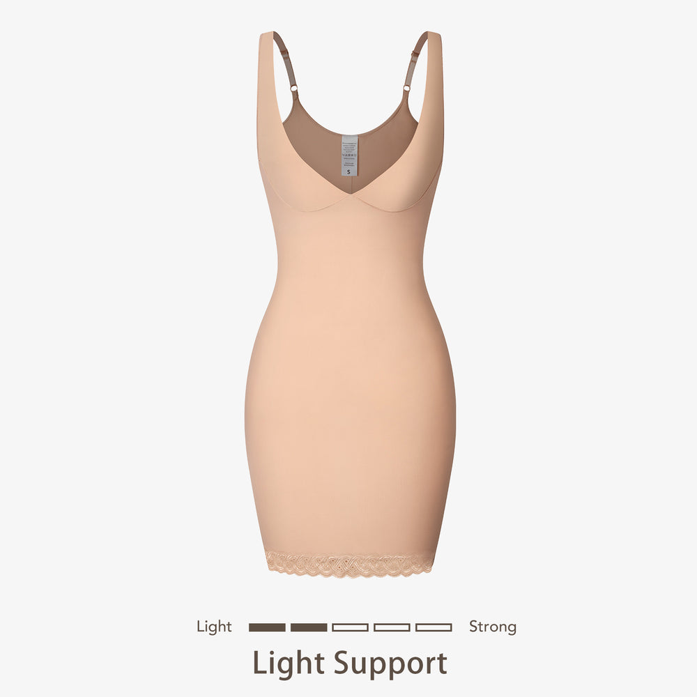 Joyshaper Open Bust Lace Shapewear Slips Dress